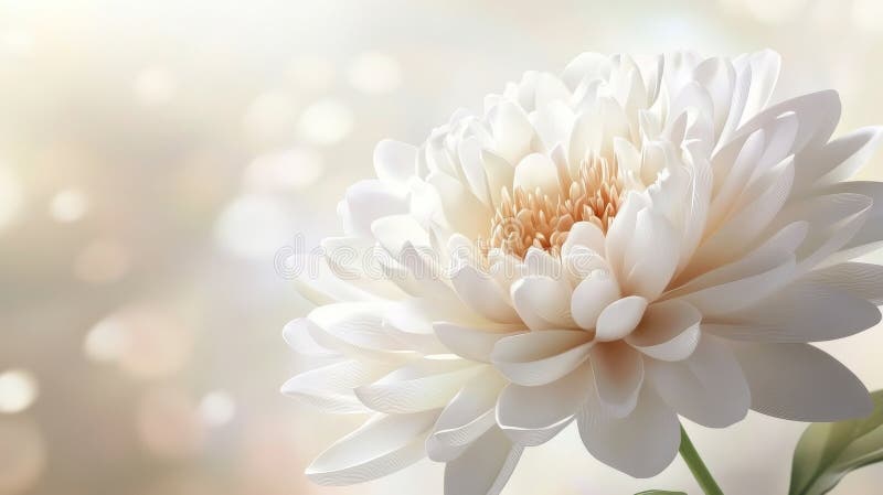 Abstract Wallpaper with a Gorgeous 3D White Marble Flower: Image Stock ...