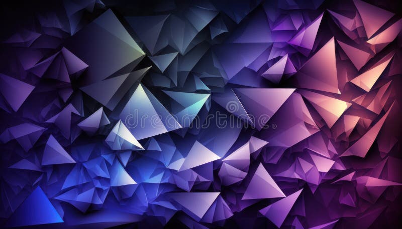 Abstract Wallpaper with Gradient Colors, Many Triangles Stock ...
