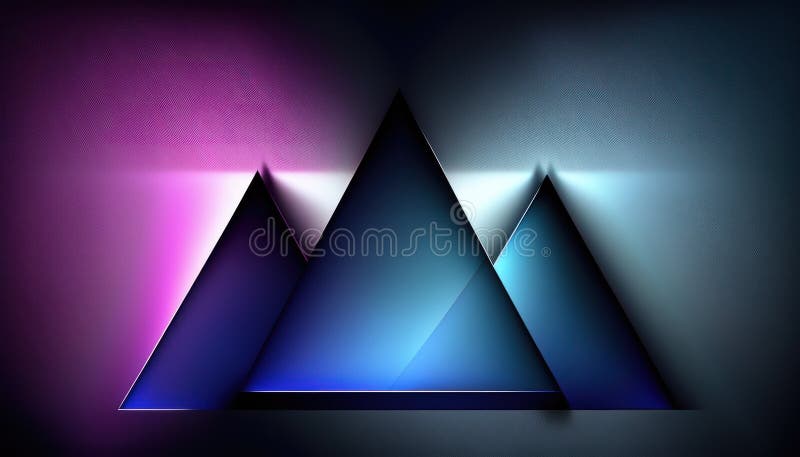 Abstract Wallpaper with Gradient Colors, Triangles Stock Illustration ...