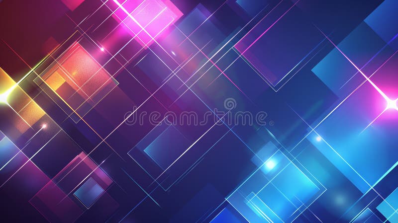 Abstract Wallpaper with Harmonious Geometric Combinations and Bright ...