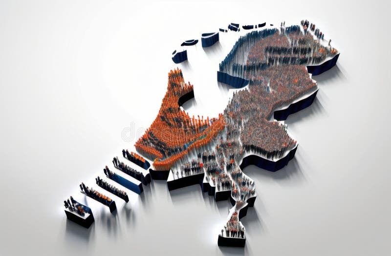 Abstract Wallpaper of a Map of the Netherlands 6-12-2024 Stock ...