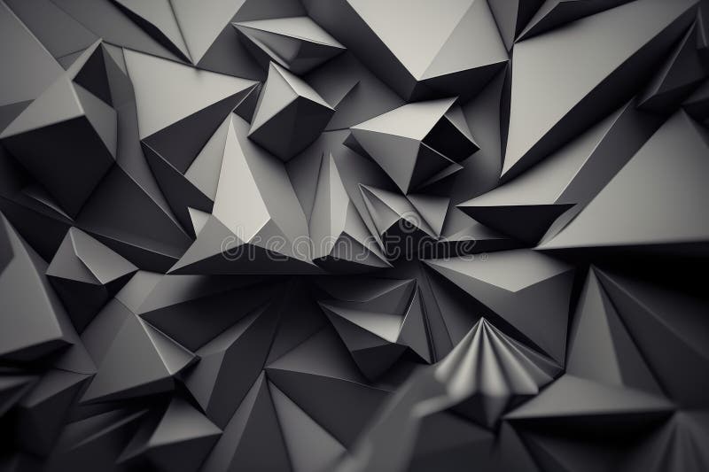 Abstract Wallpaper with Monochromatic Triangles and Polygons, Arranged ...