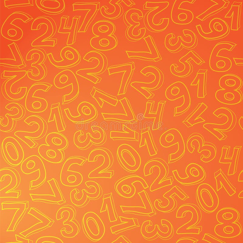 Abstract Wallpaper with Numbers Stock Vector - Illustration of ...