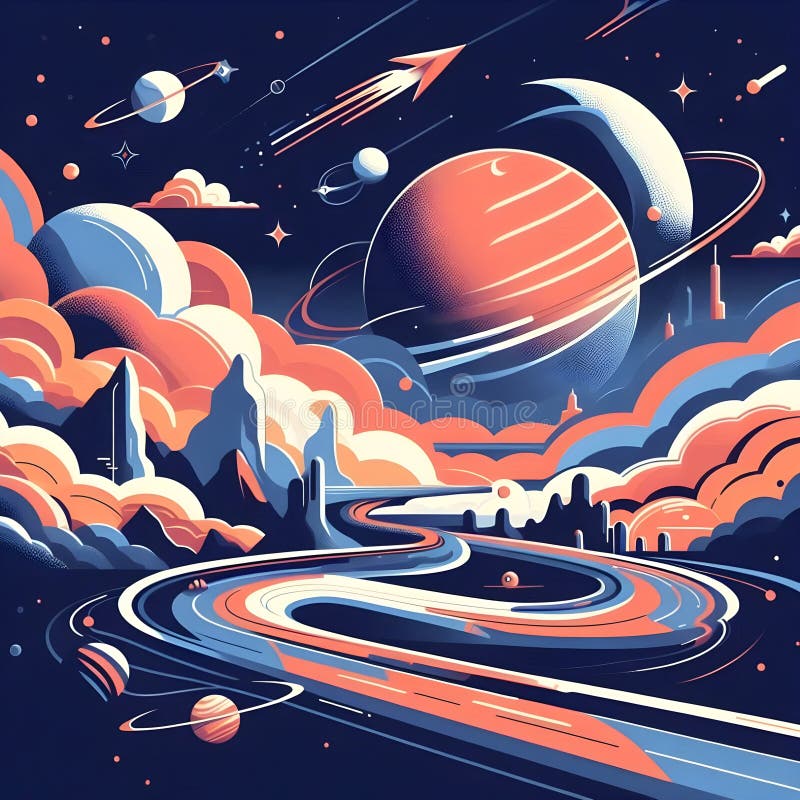 Abstract Wallpaper Painting Art Vector Ai Generator Stock Illustration ...