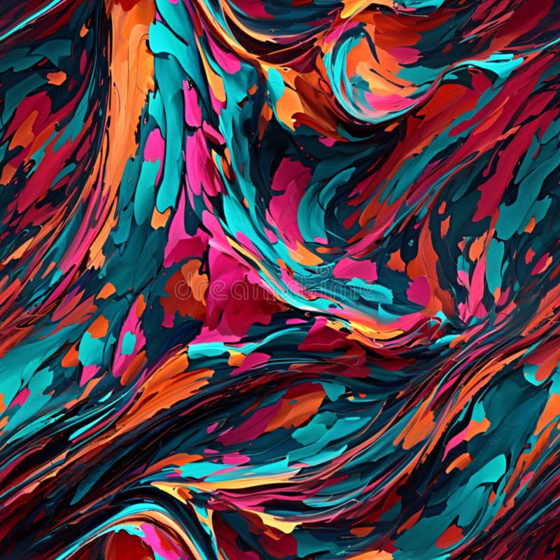 Abstract Wallpaper Seamless Pattern Colorful Digital Background Artwork ...