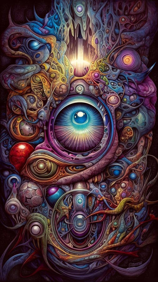 Abstract Wallpaper, Surreal Galactic Entity Created by AI Generative ...