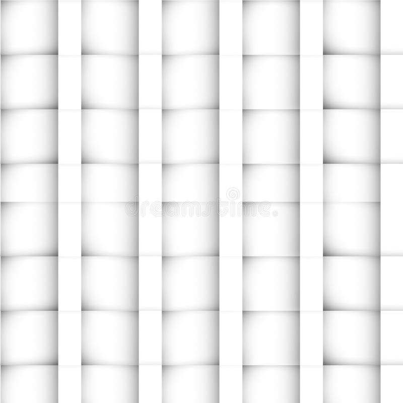 Abstract Wallpaper with White Geometric Tiles Stock Illustration ...