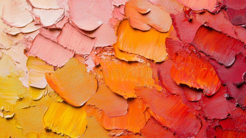 Abstract Warm Color Palette Oil Paint Texture Stock Illustration ...