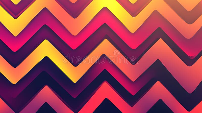 Abstract Warm Colored Zigzag Pattern Background Stock Image - Image of ...