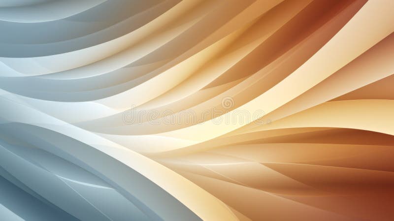 Abstract Warm and Cool Tones Wave Background Stock Illustration ...