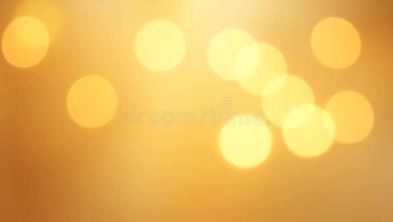 Abstract Warm Golden Background with Glowing Bokeh Lights in Soft Focus ...