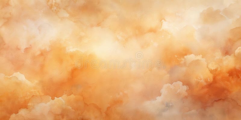 Abstract Warm Hues Watercolor Background Texture Subtle Cloud-like ...