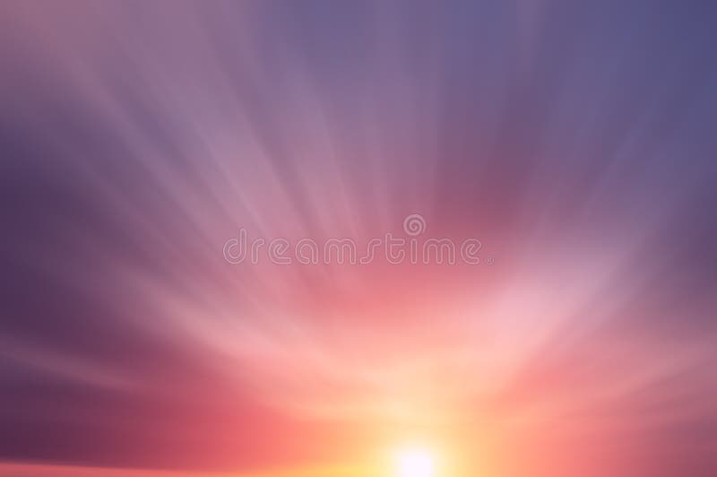 Abstract Warm Pink Sunset in the Spring Evening Stock Photo - Image of ...