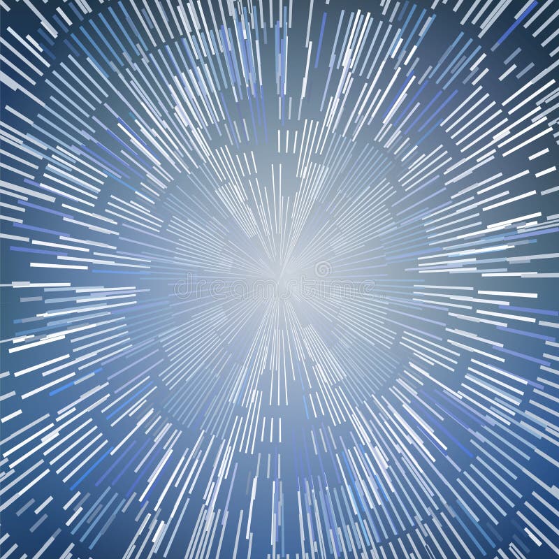 Abstract of Warp or Hyperspace Motion Stock Vector - Illustration of ...