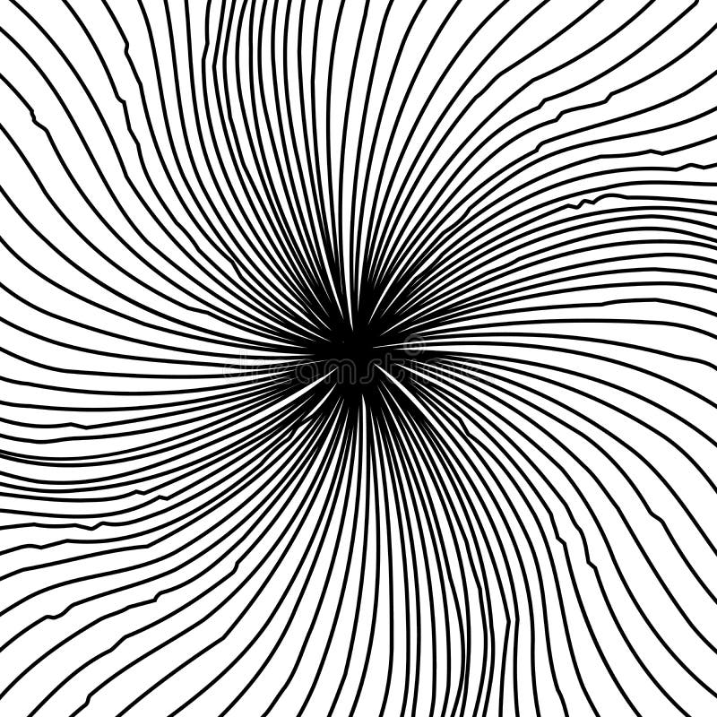 Abstract Warped Black and White Lines Background Stock Vector ...