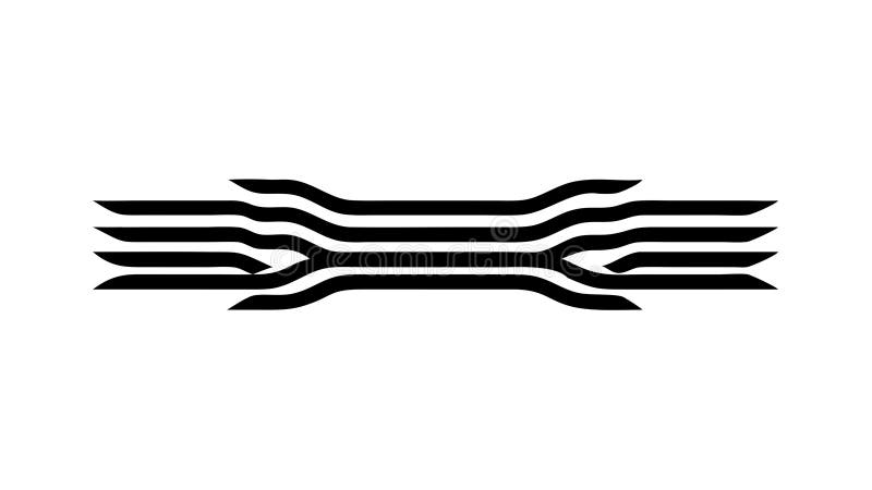 Abstract Warped Lines Pattern Vector. Optical Illusion Graphic, Vector ...