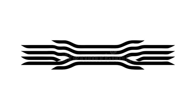 Abstract Warped Lines Pattern Vector. Optical Illusion Graphic, Vector ...
