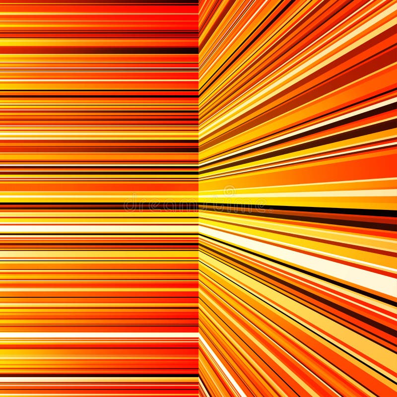 Abstract Warped Orange and Yellow Stripes Stock Vector - Illustration ...