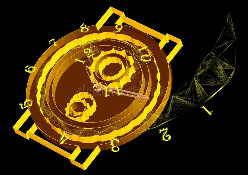 Abstract watch stock vector. Illustration of decorative - 73224498