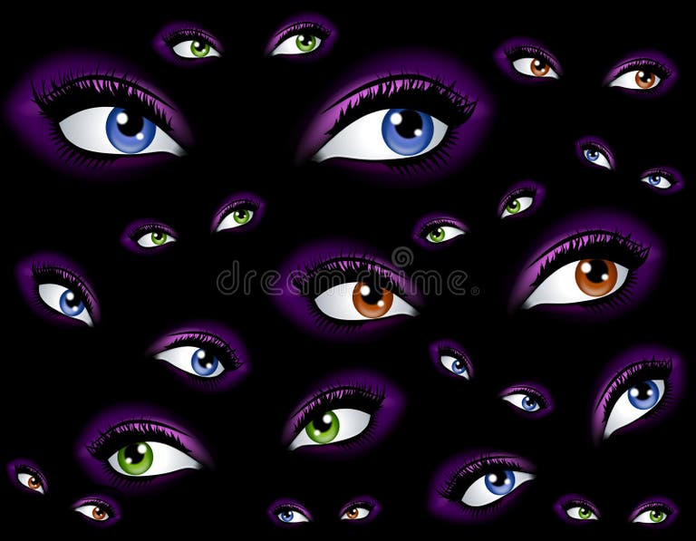 Watching Eyes Background Stock Illustrations – 4,581 Watching Eyes ...