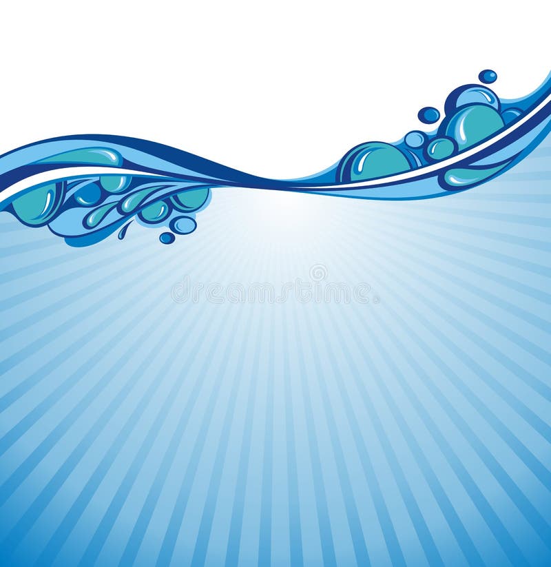 Abstract Water Background with Place for Your Text Stock Vector ...
