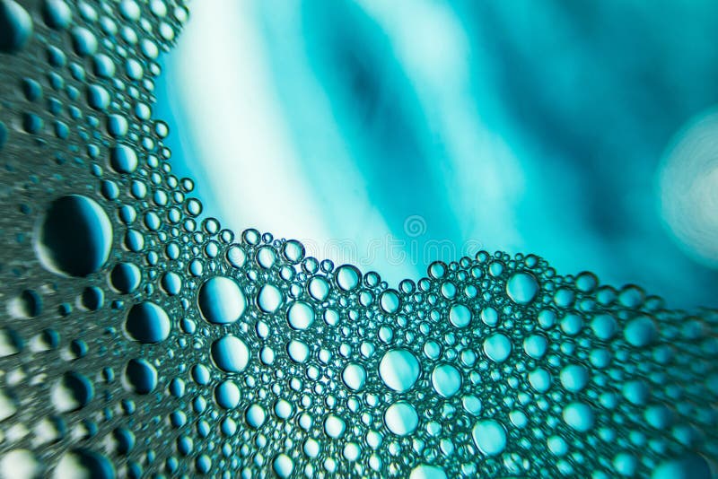 Abstract Water with Blue Color Bubbles and Texture Stock Photo - Image ...