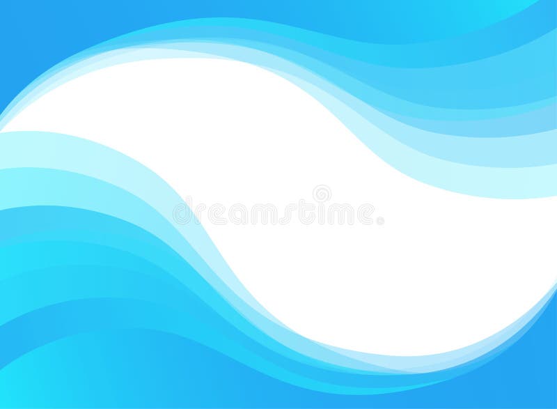 Abstract Water Blue Vector Frame Background Stock Vector - Illustration ...
