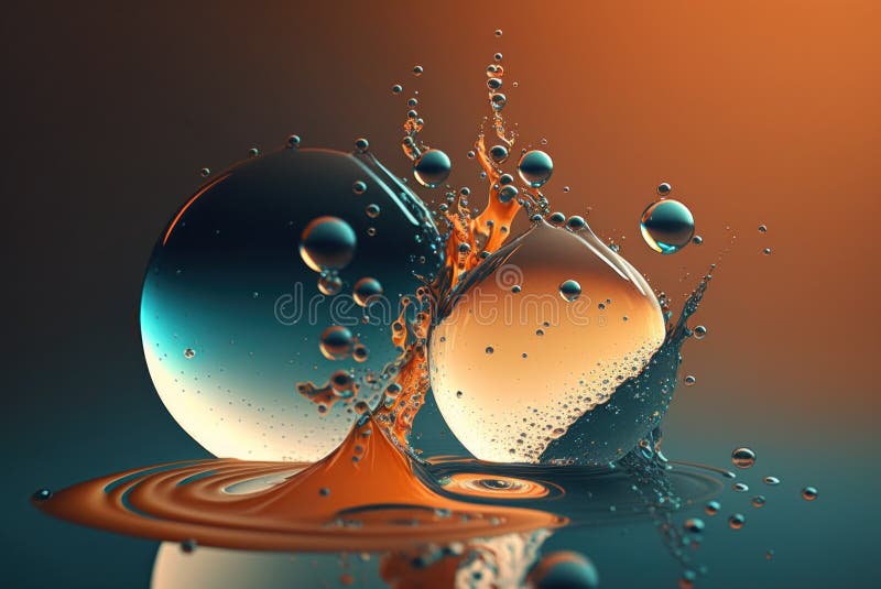 Abstract Water Bubble Drop Color Background Graphic Design Wallpaper ...