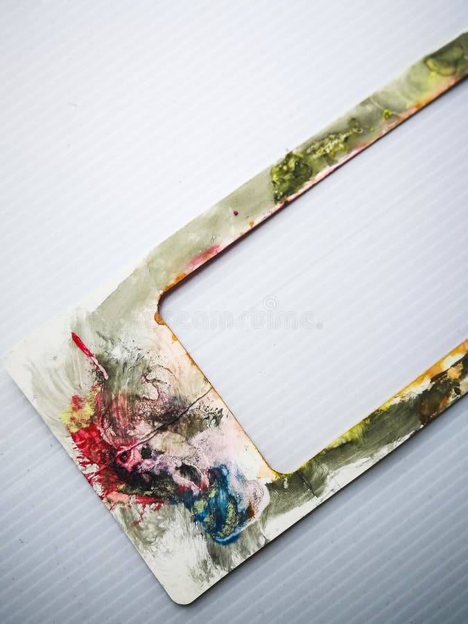 Abstract Water Colour in the Frame Shape Isolated on White Background ...