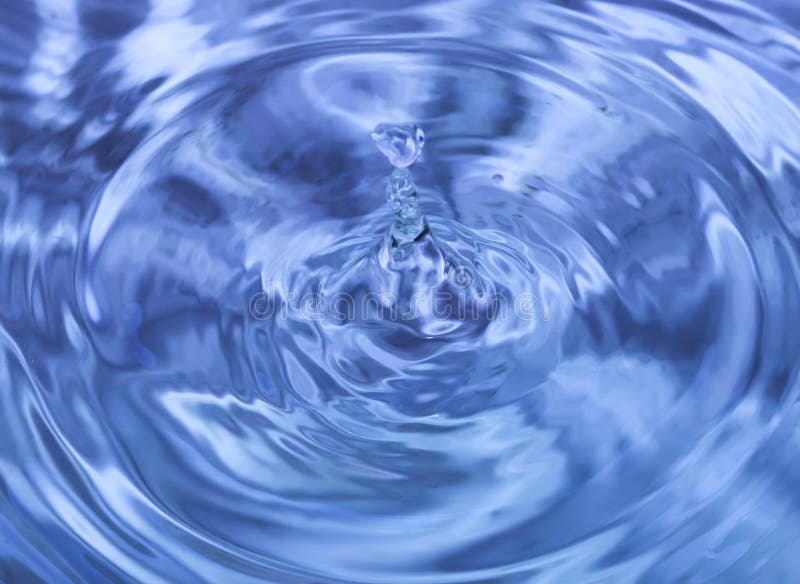 Abstract of Water Drop in Cool Color Tone Stock Photo - Image of motion ...