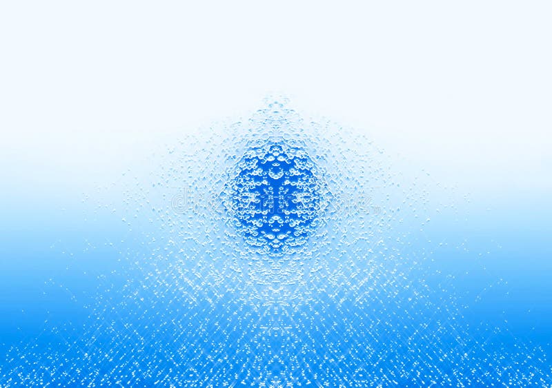 Abstract Water Drop Falling Down, Light Blue Background of Gradient ...