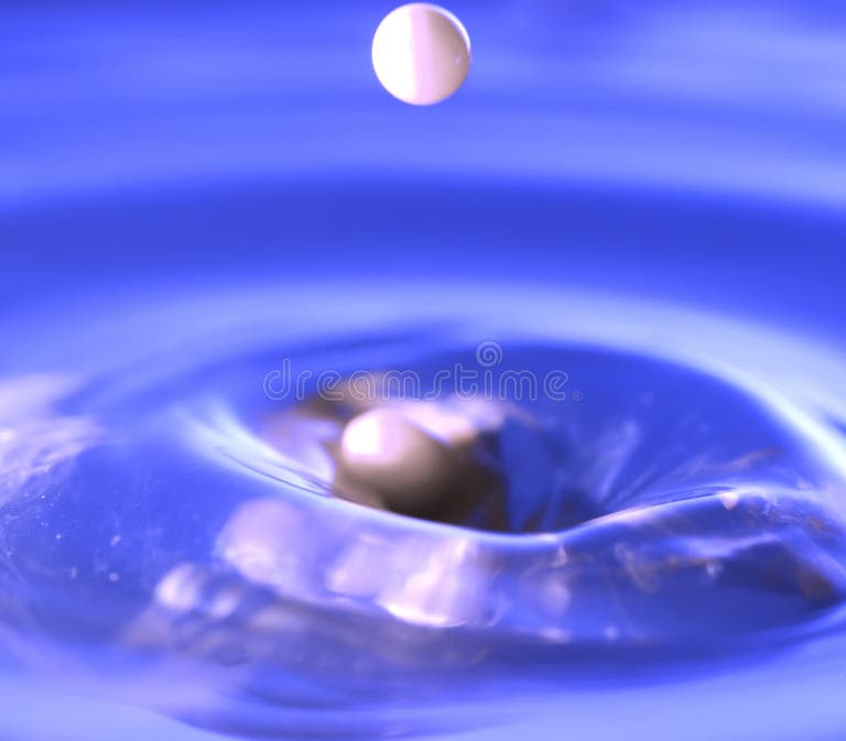 Abstract Water Drop Sphere Background Image Blue Tone Select Focus ...