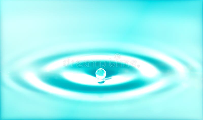 Abstract Water Drop Sphere Background Image Blue Tone Select Focus ...