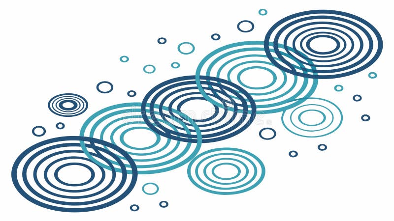 Abstract Water Drops Ripples Pattern Graphic, Vector Design Generative ...