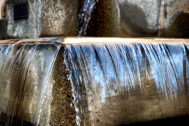 Abstract Water Fountain Close Up View Stock Image - Image of decor ...
