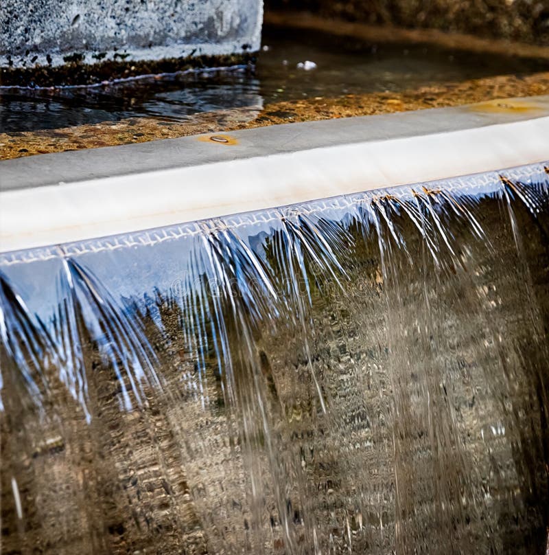 Abstract Water Fountain Close Up View Stock Image - Image of landscape ...