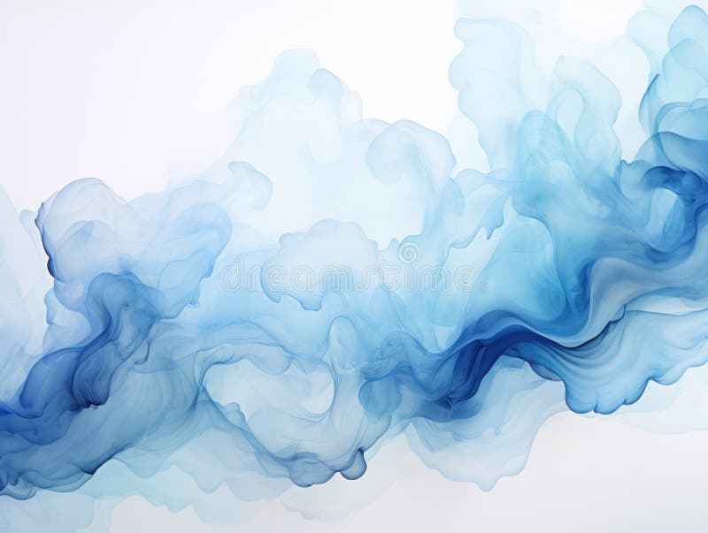 Abstract Water Ink Wave - AI Generated Stock Illustration ...