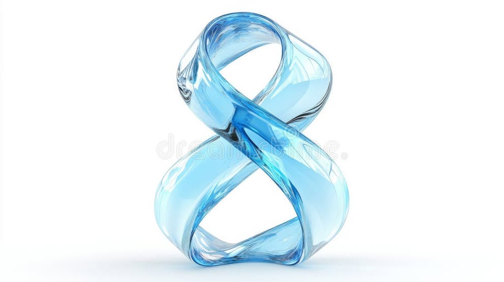 Abstract Water Number Eight Design Stock Illustration - Illustration of ...