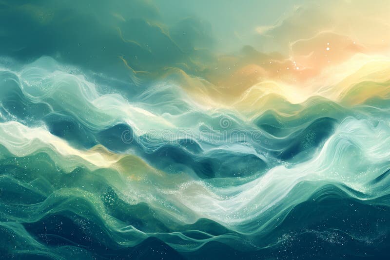 Abstract Wave Background Using Soft Lines And Subtle Color Gradients The Image Is Generated