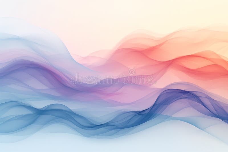Abstract Wave Background Using Soft Lines And Subtle Color Gradients The Image Is Generated