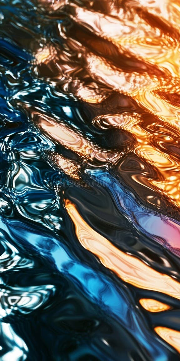 Abstract Water Reflection Art Stock Illustration - Illustration of ...