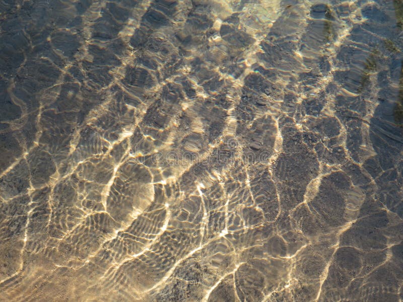 Reflections on a Transparent Water Stock Photo - Image of transparency ...