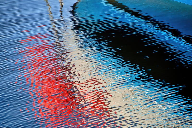 Painting in the Water Reflections Stock Photo - Image of abstract ...