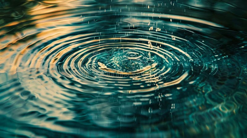 Abstract Water Ripple Background with Concentric Circles and Fluid ...