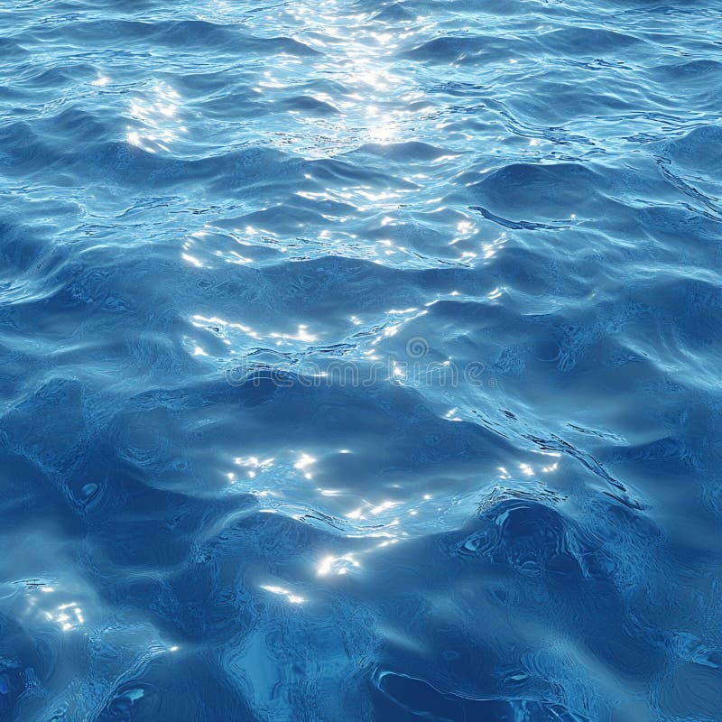 Abstract Water Ripples in Blue Tones Stock Image - Image of movement ...