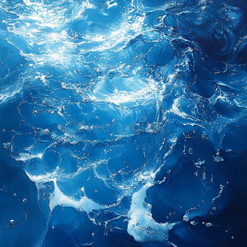 Abstract Water Ripples in Blue Tones Stock Photo - Image of ripples ...