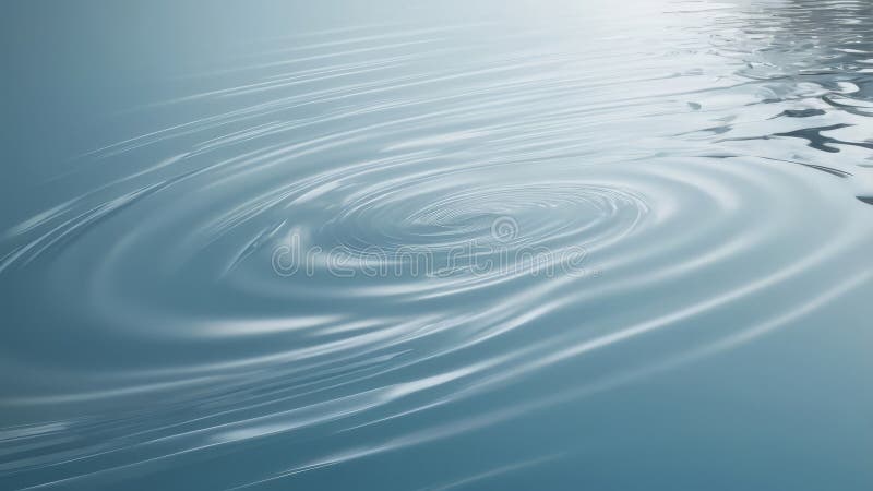 Abstract Water Ripples on a Calm Surface Stock Illustration ...