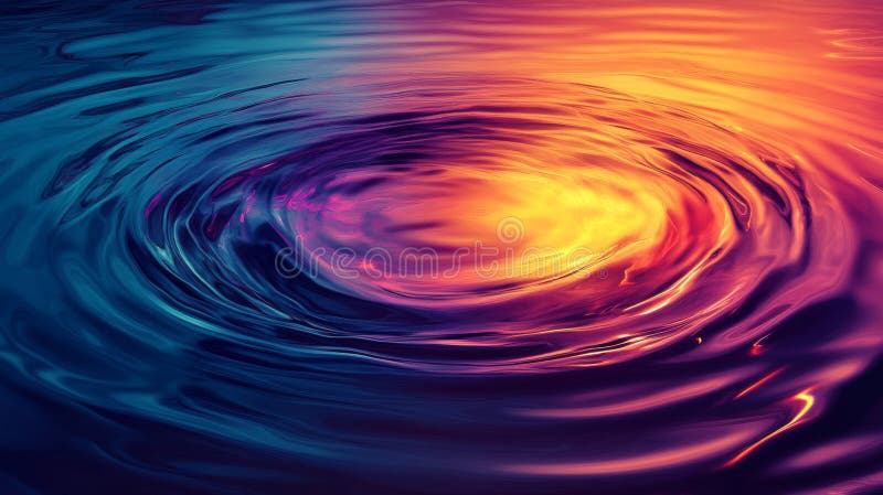 Abstract Water Ripples Colorful Texture Background Stock Illustration ...