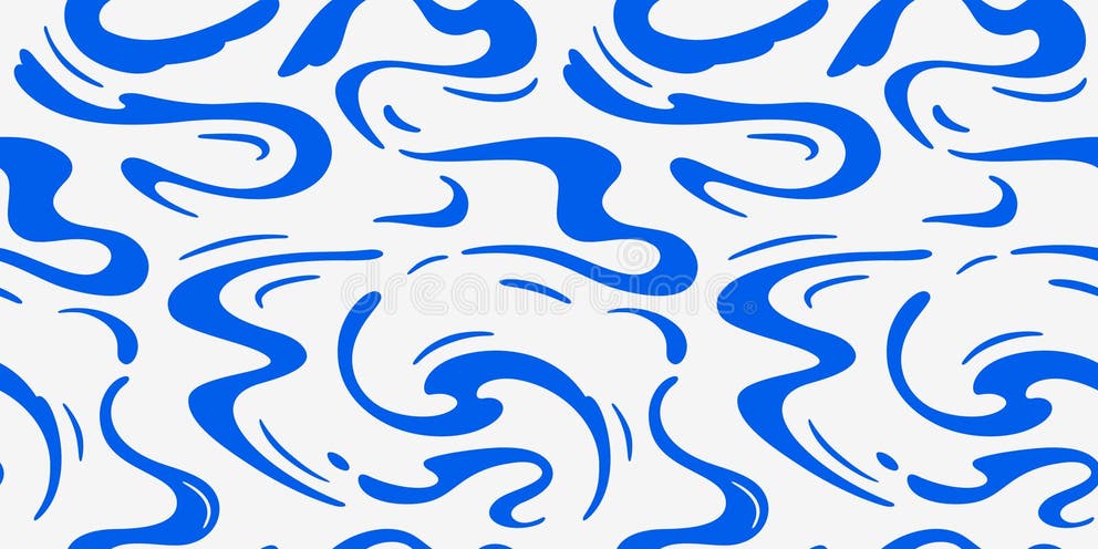 Abstract Water Seamless Pattern. Vector Ripple Wave Texture Stock ...