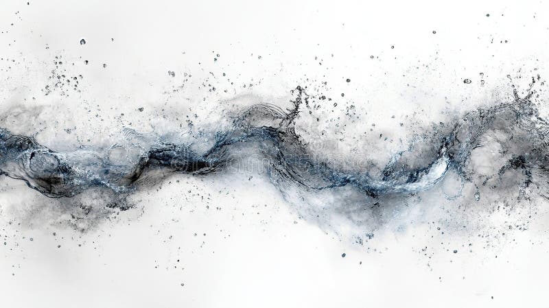 Abstract water splash art stock illustration. Illustration of movement ...